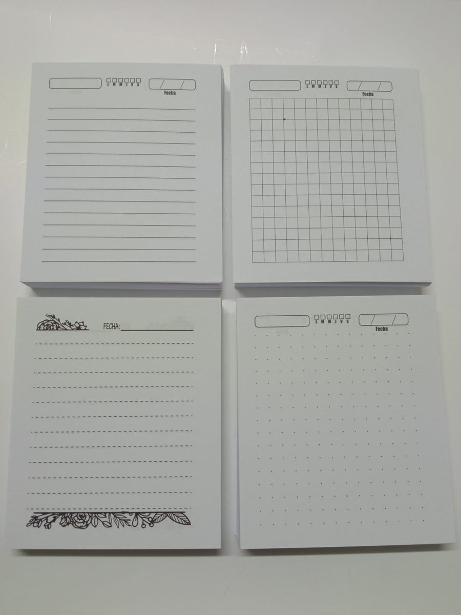 Interior para 4 libretas de 1/8 Oficio "Diferentes diseños" – Scrapfer